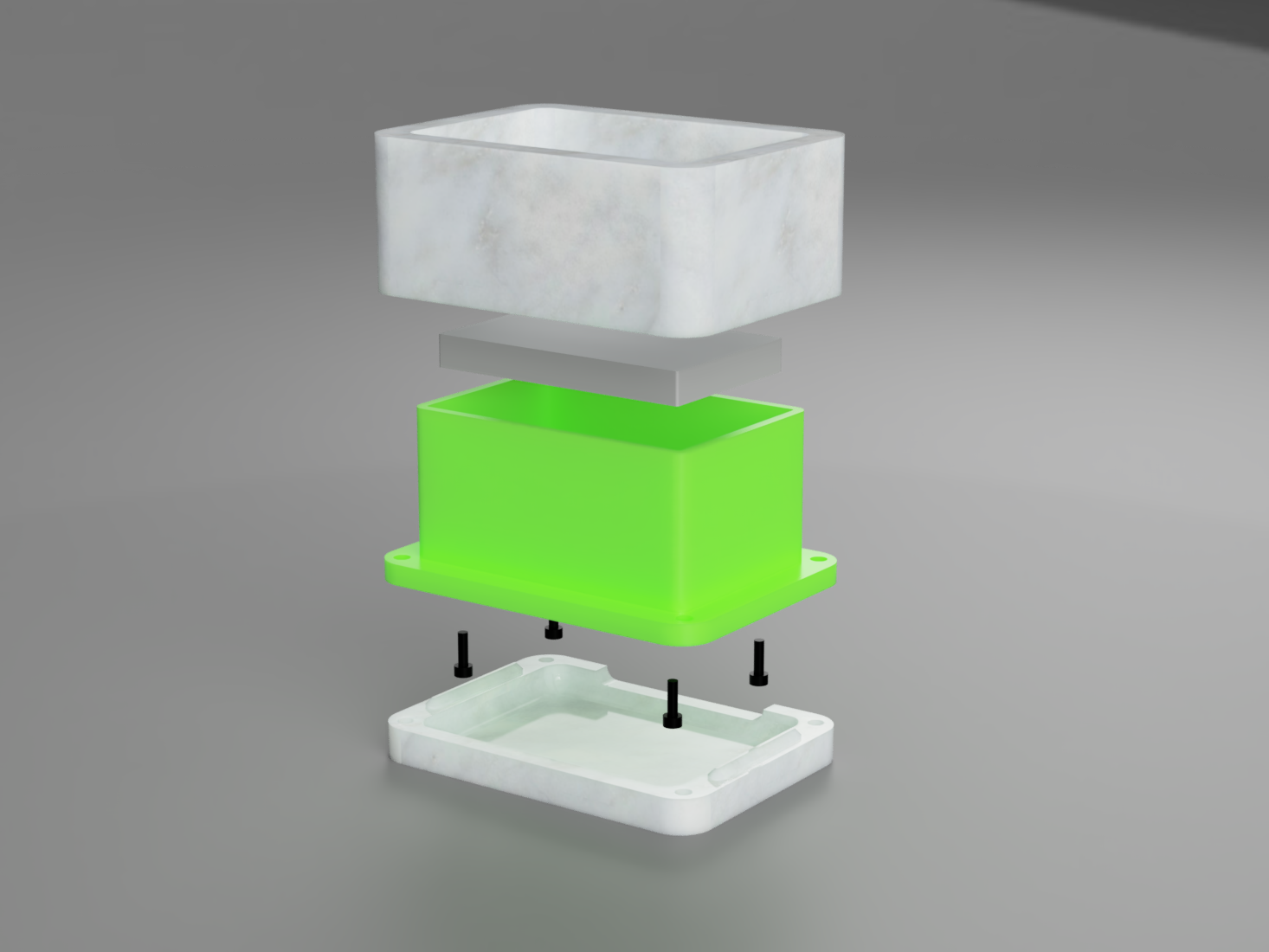 Modular Planter with Magnetic Drip Tray by Line Arc Line | Download ...