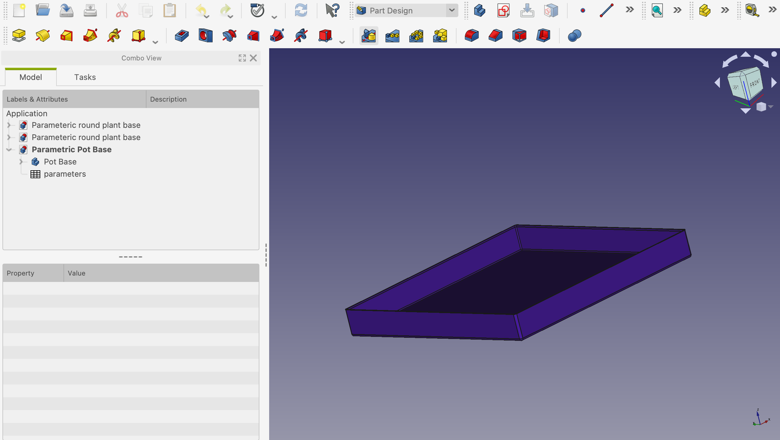 Make it YOUR size. Parametric Round/Rectangle Pot base/Tray by ...