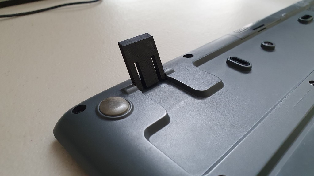 Logitech keyboard leg by marlosm | Download free STL model | Printables.com