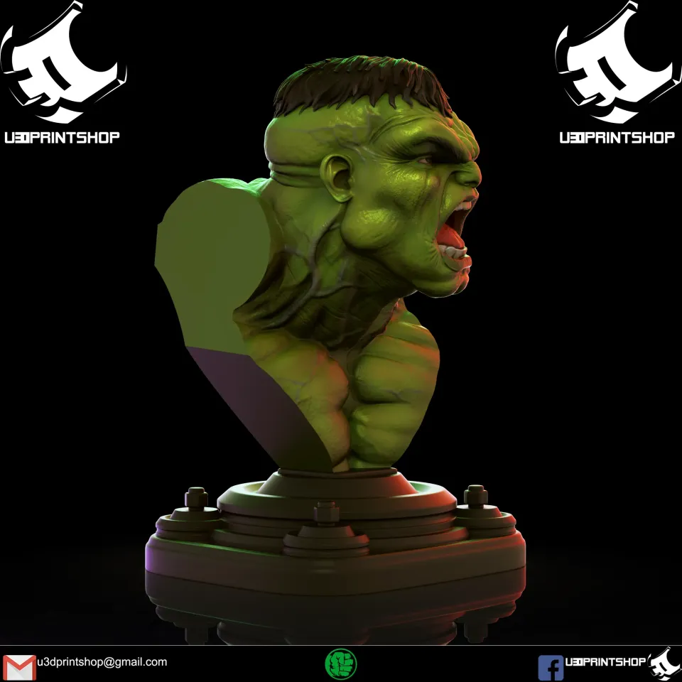 hulk bust by megsempinado | Download free STL model | Printables.com