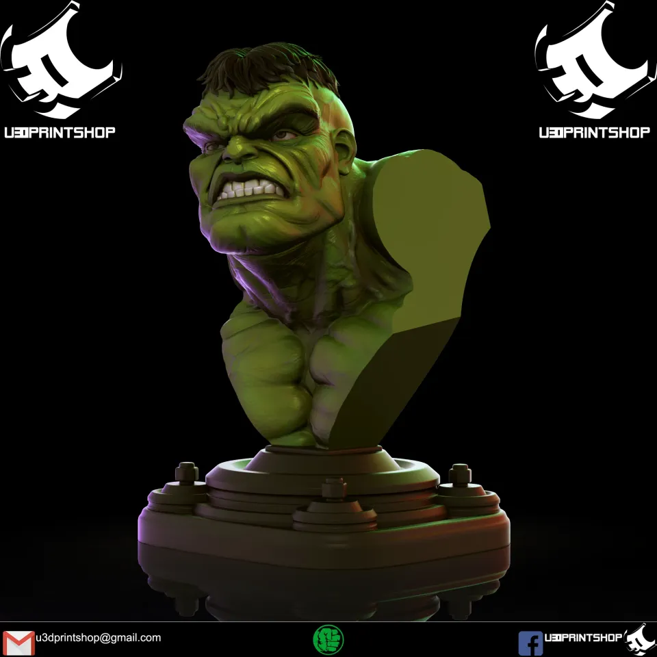 hulk bust by megsempinado | Download free STL model | Printables.com