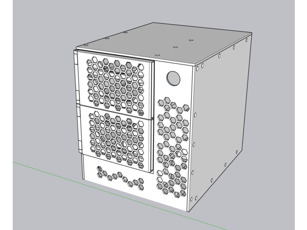Network Storage - 4 Bay / 3.5" / ITX NAS por FlyingT | Descargar modelo ...
