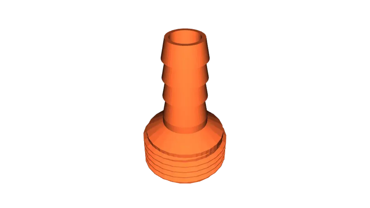 1/2 0.5 inch hose barb to male garden hose adapter by SmilingImpact ...