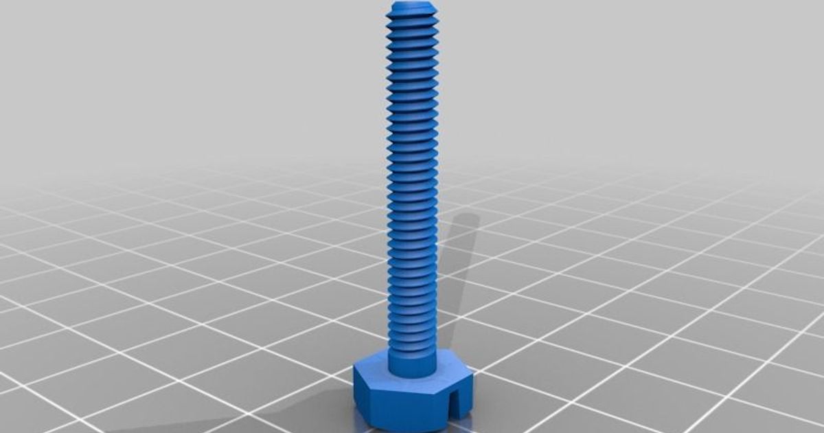 8-32 bolt and nut by SmilingImpact | Download free STL model ...