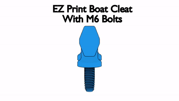 EZ Print Boat Cleat With Bolts by SmilingImpact | Download free STL ...
