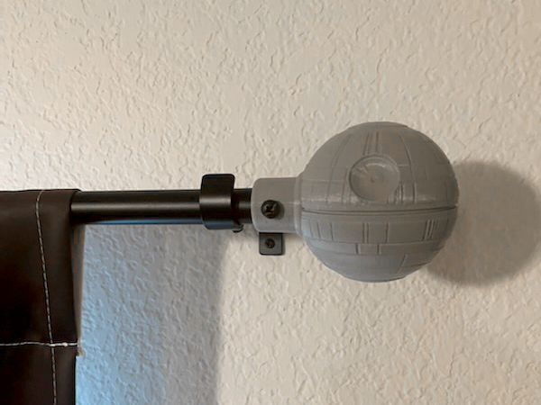 Death Star Curtain Rod Finials by fixumdude | Download free STL model ...