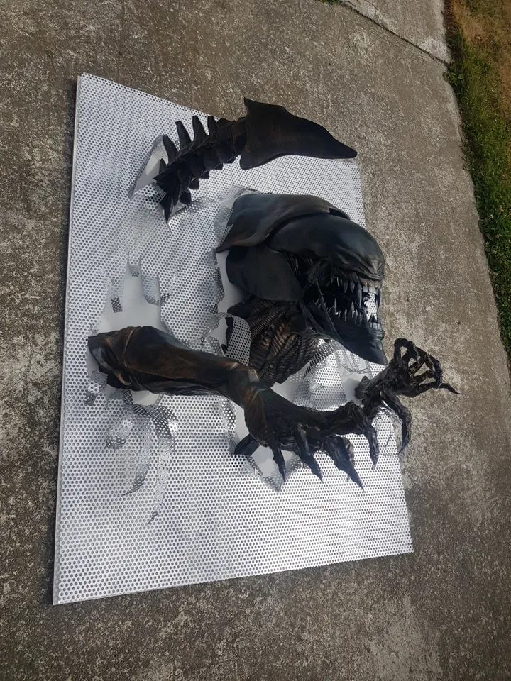 Alien Queen Teeth (full Size wall mount) by Jace1969 | Download free ...