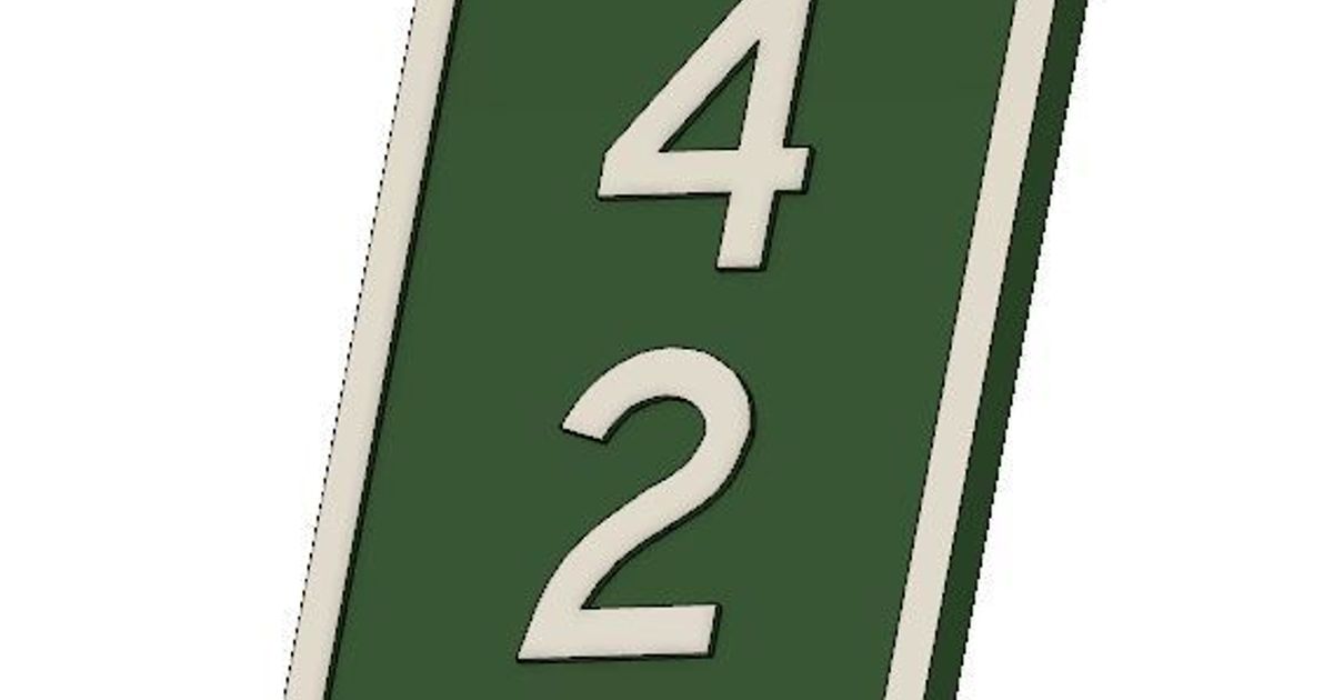 US Highway Mile 420 Sign by 3D-Dengineer | Download free STL model ...