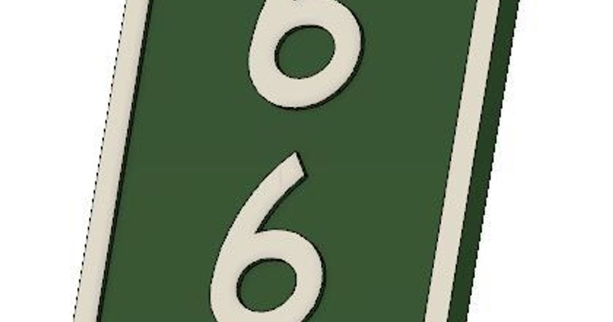 US Highway 666 Sign by 3D-Dengineer | Download free STL model ...