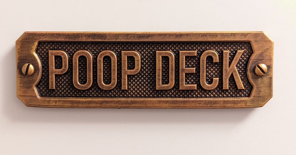 Poop Deck by RL | Download free STL model | Printables.com