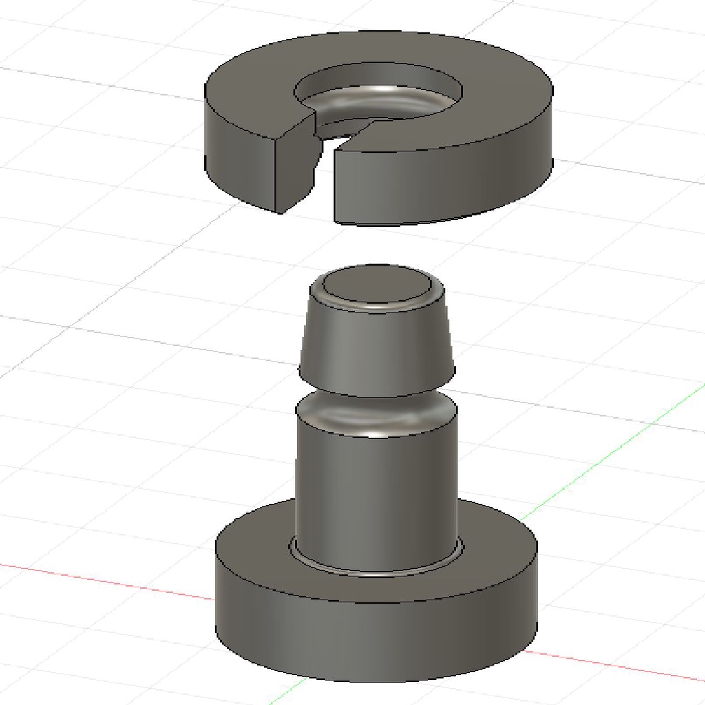 5mm snap fastener by ioneng | Download free STL model | Printables.com
