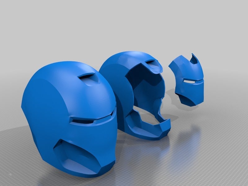 Iron Man Hammer Head Helmet Mk37 by Jace1969 | Download free STL model ...