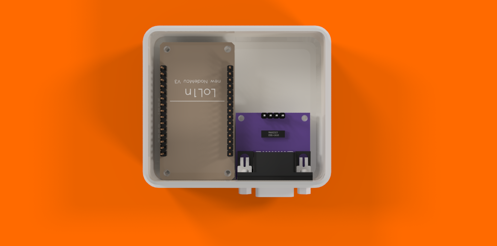 Case for NodeMCU ESP8266 V3 + RS232 to TTL Breakout Board by Presswerk65 | Download free STL ...