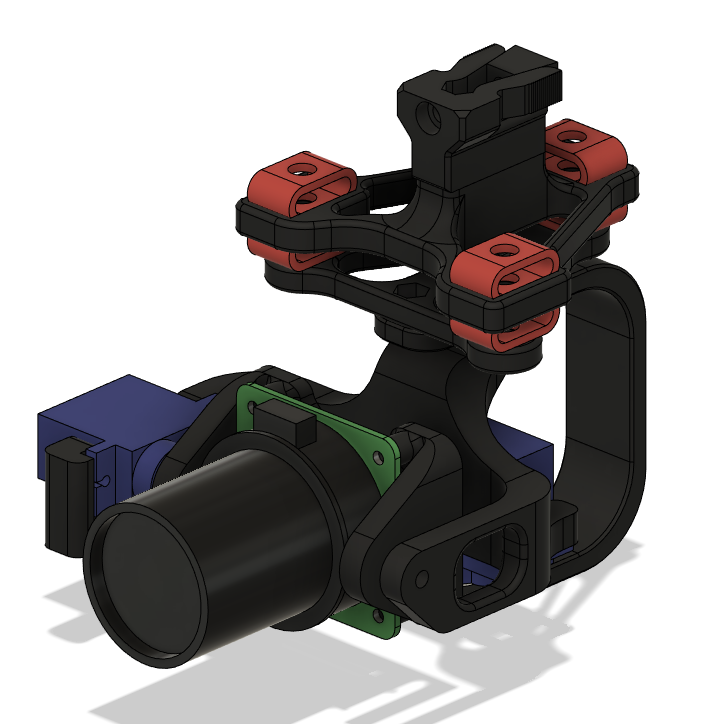 Raspberry Pi HQ Camera Drone Gimbal by milos | Download free STL model ...