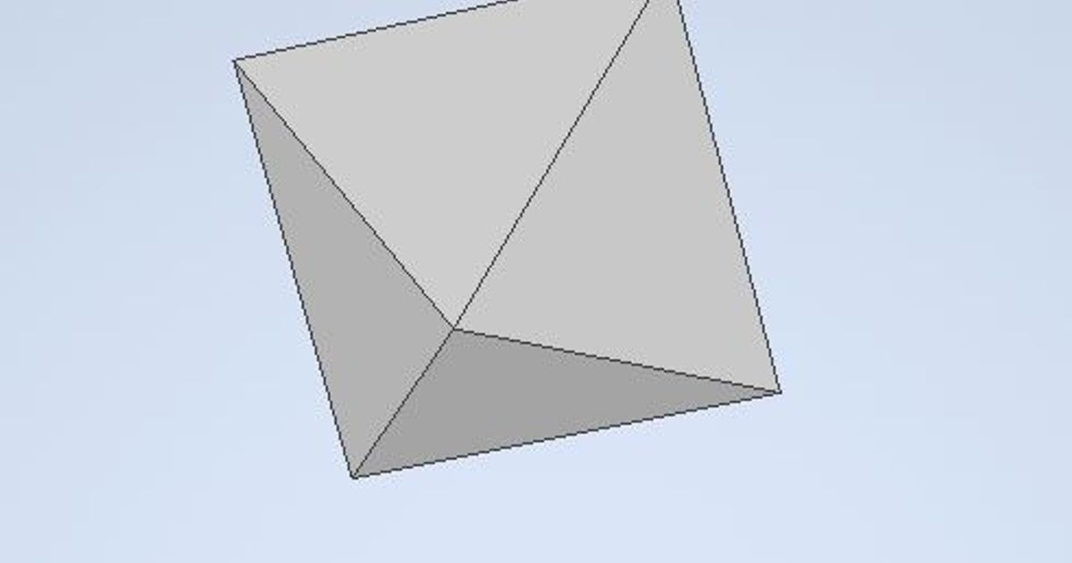 eight sided die (d8) by Xavier | Download free STL model | Printables.com