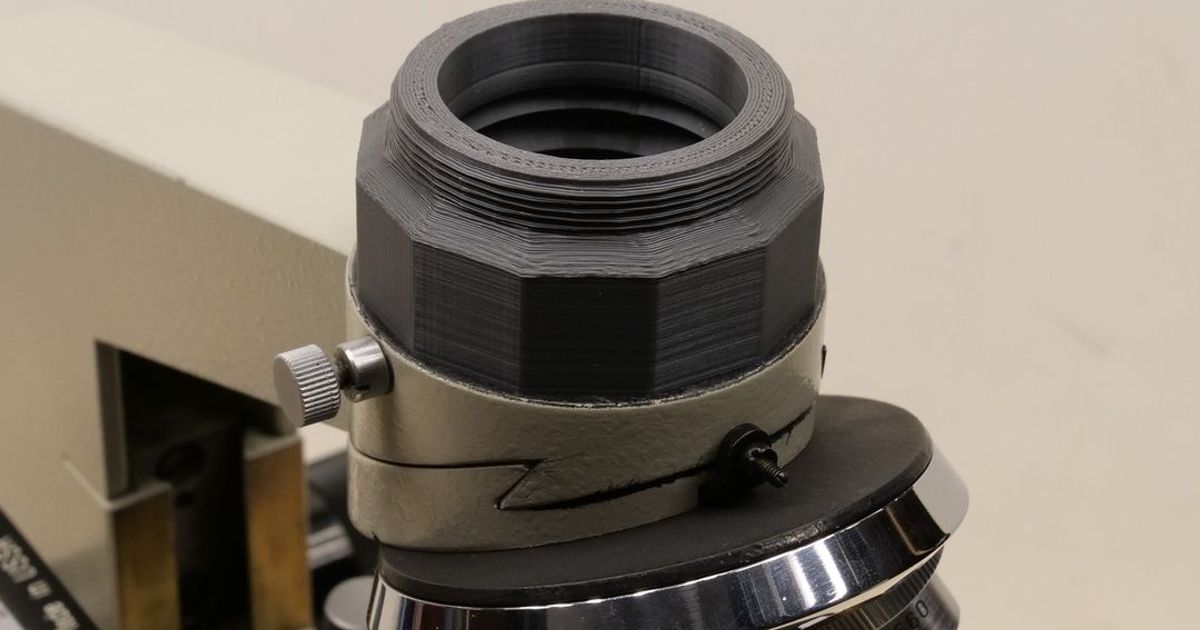Lomo microscope to M42 adapter by Elektronaut | Download free STL model ...