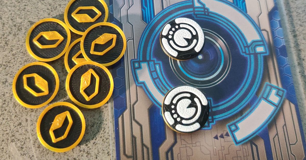 1-Credit/Advancement Token - NISEI (Android: Netrunner) by Adje | Download free STL model ...