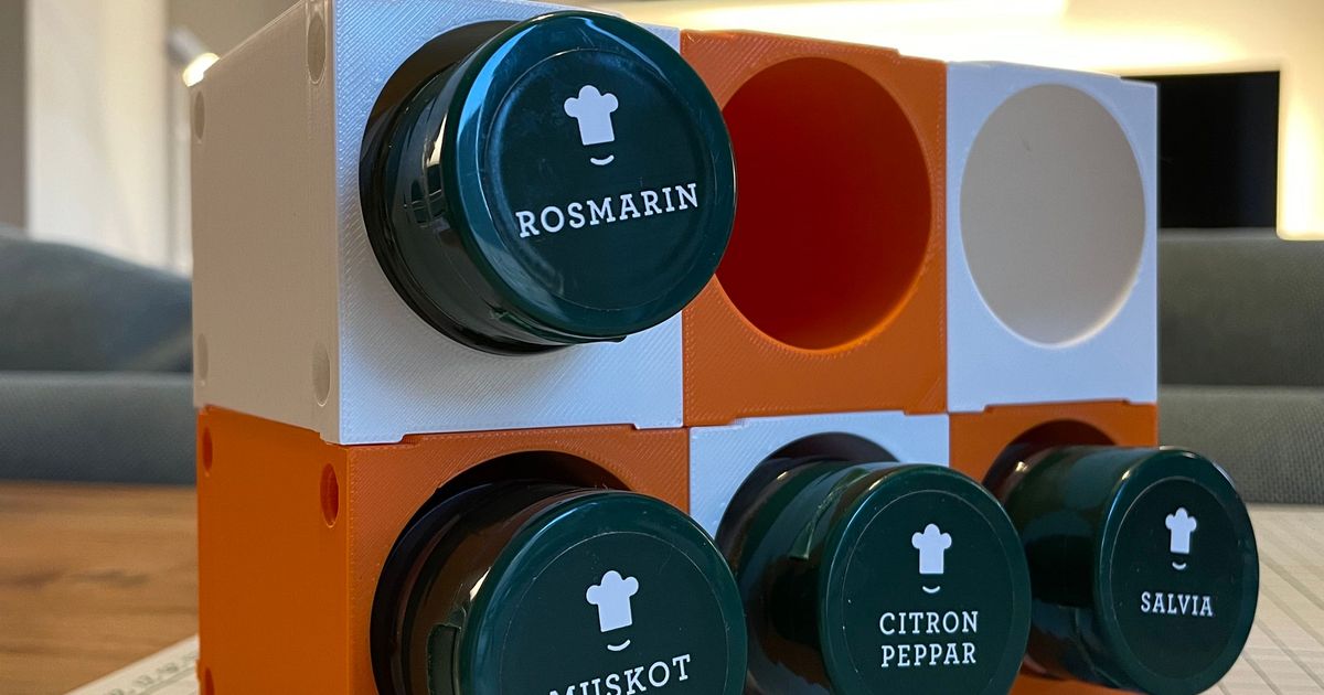Modular Spice Rack by Otann | Download free STL model | Printables.com