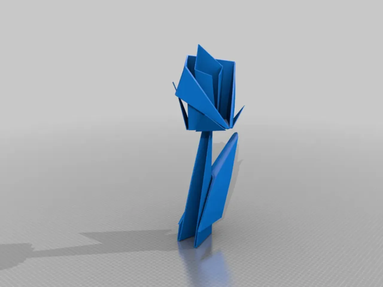 Origami Rose in 2 parts by Sci3D | Download free STL model | Printables.com
