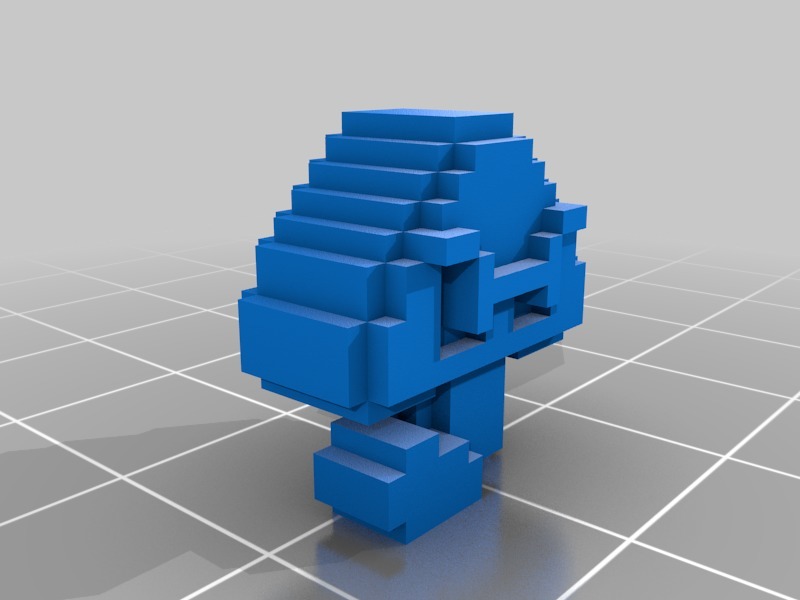 Super Mario Bros. 8 Bit "3D-Tiles" by d4Rk | Download free STL model ...