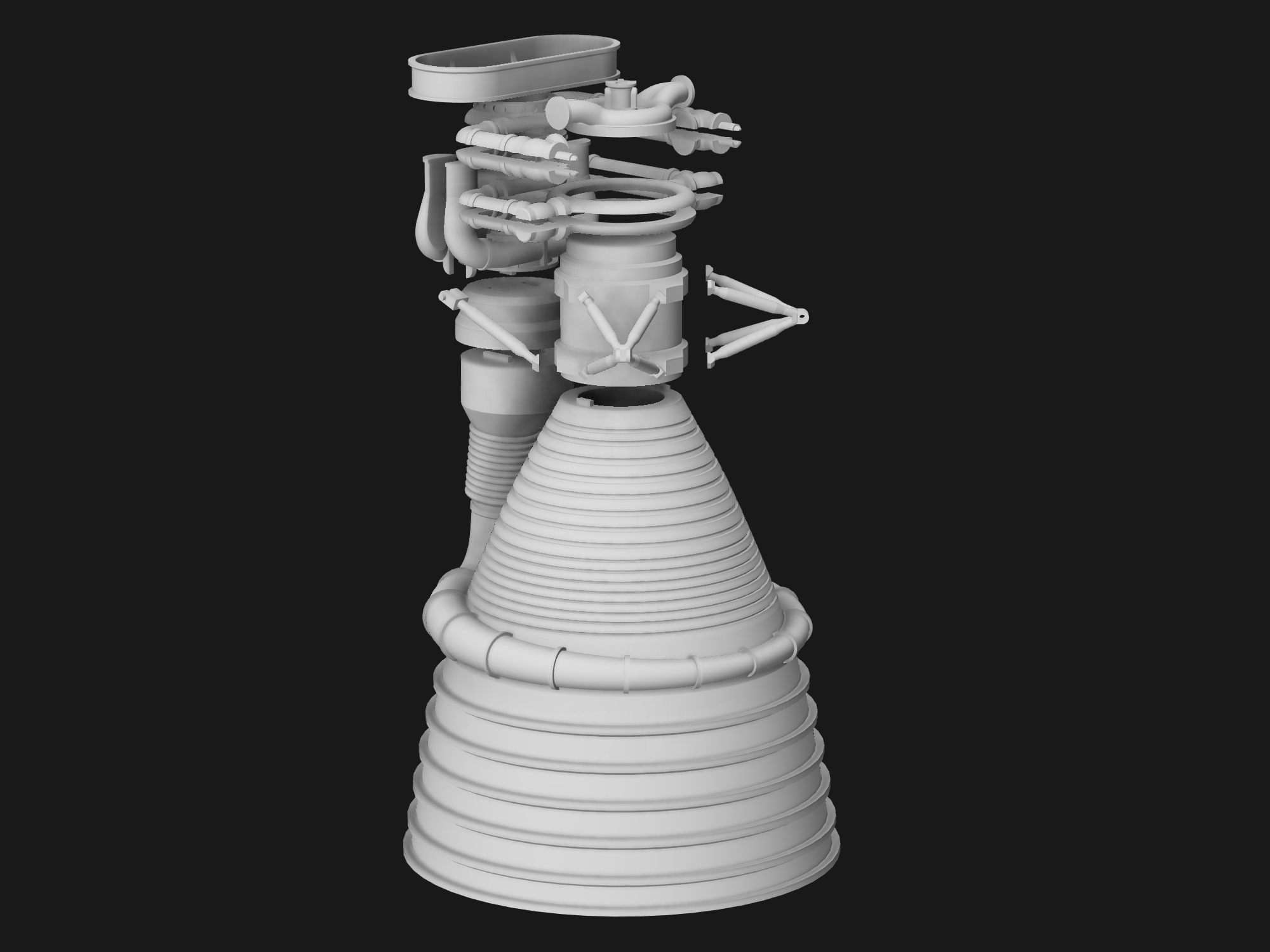 F-1 Engine by In3DSpace | Download free STL model | Printables.com