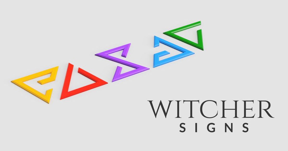 Witcher signs by PRINTSY | Download free STL model | Printables.com