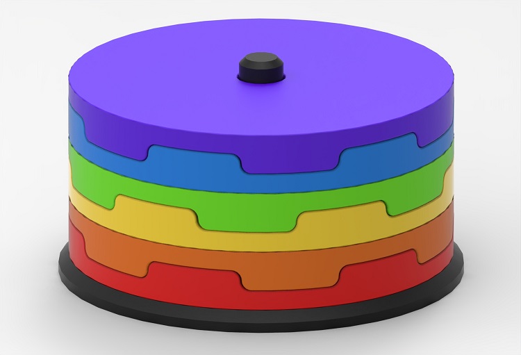 Stackable coasters by distrubi | Download free STL model | Printables.com