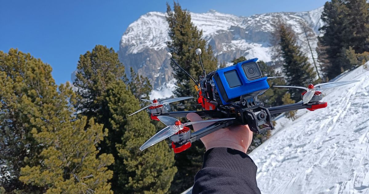 GoPro9 TPU Mount for FPV Drones by FPVLeo | Download free STL model ...