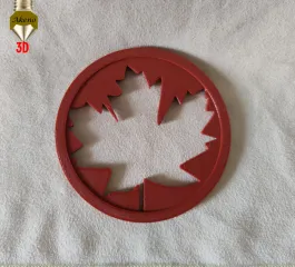 MAPLE LEAF COASTER by 3Delworld | Download free STL model | Printables.com