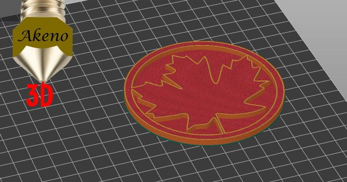 Maple Leaf Coaster by Akeno | Download free STL model | Printables.com