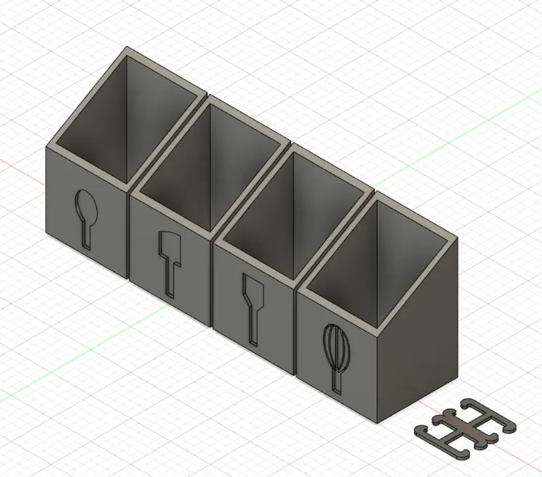 Kitchen Utensil Holders by Zanarthis | Download free STL model ...