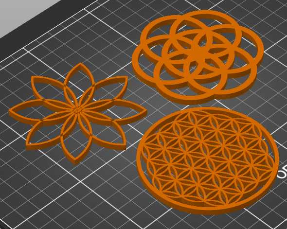 Flowers Of Life - Coasters von Nieuniknione | Kostenloses STL-Modell ...