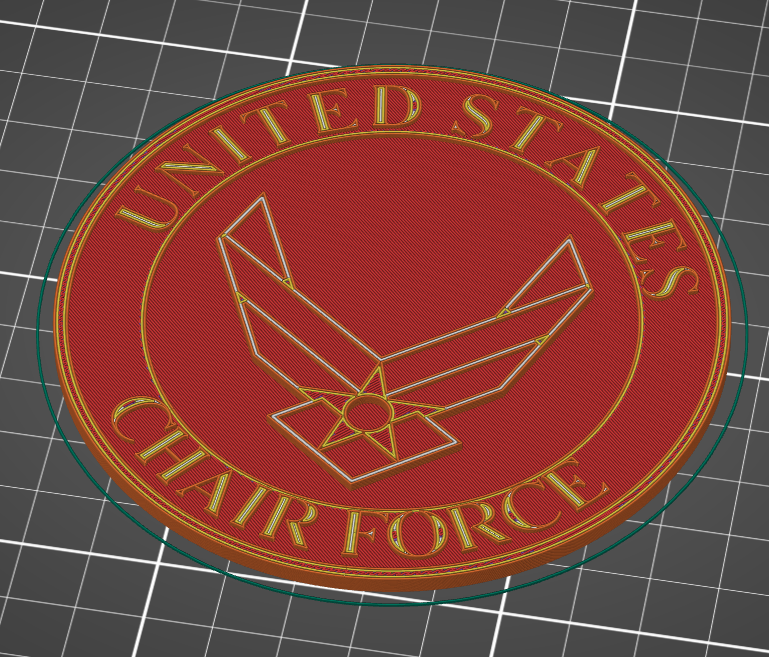 Chair Force Coaster by Printineer | Download free STL model ...