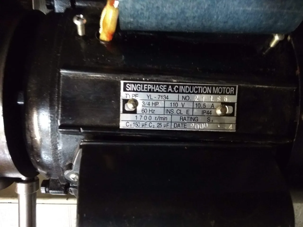 Motor run cap cover (YL-7134 motors on Craftex B2229 mill/lathe) by ...