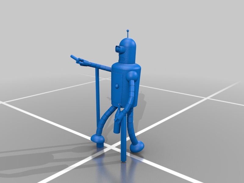 Bender Smoking by CodePanda | Download free STL model | Printables.com