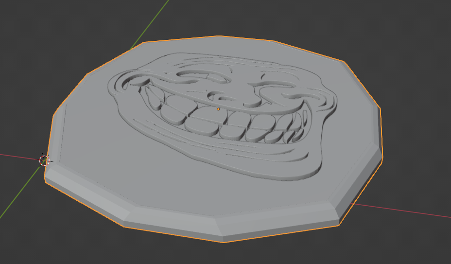 troll face coaster by swag | Download free STL model | Printables.com