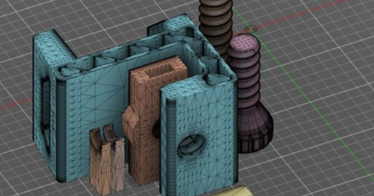 Table Clamp separated parts by Athena | Download free STL model ...