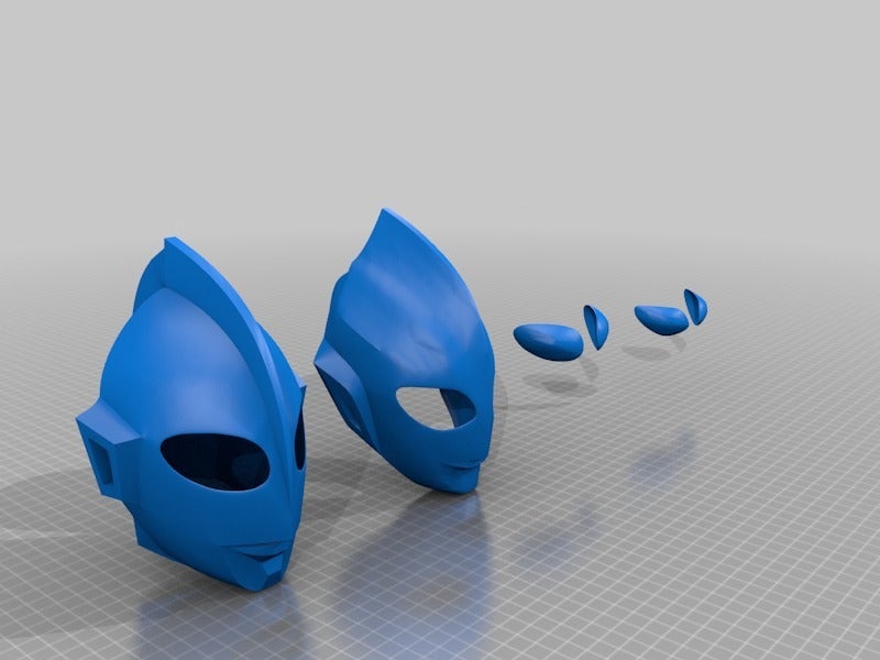 Ultraman Helmet / Mask Options 1 & 2 by Jace1969 | Download free STL ...