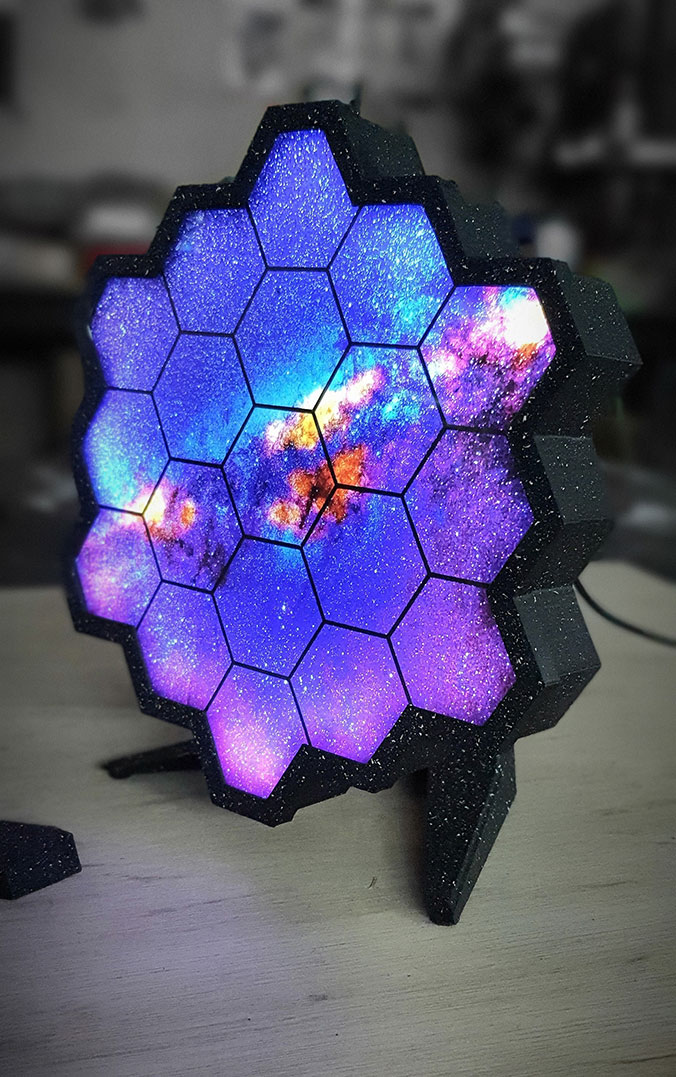 LED James Webb Galaxy Desktop Display. by VegaWoodWorks | Download free ...