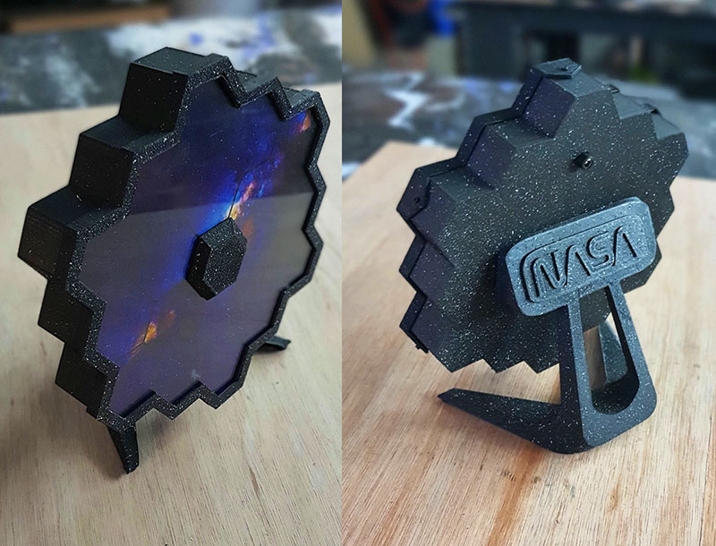 LED James Webb Galaxy Desktop Display. by VegaWoodWorks | Download free ...