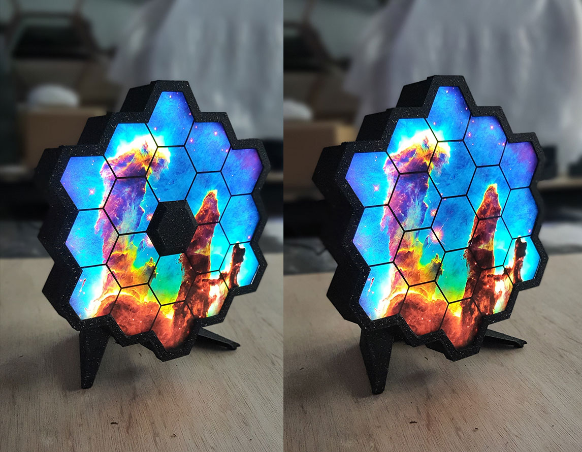 LED James Webb Galaxy Desktop Display. by VegaWoodWorks | Download free ...
