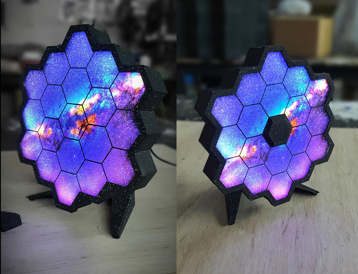 LED James Webb Galaxy Desktop Display. by VegaWoodWorks | Download free ...