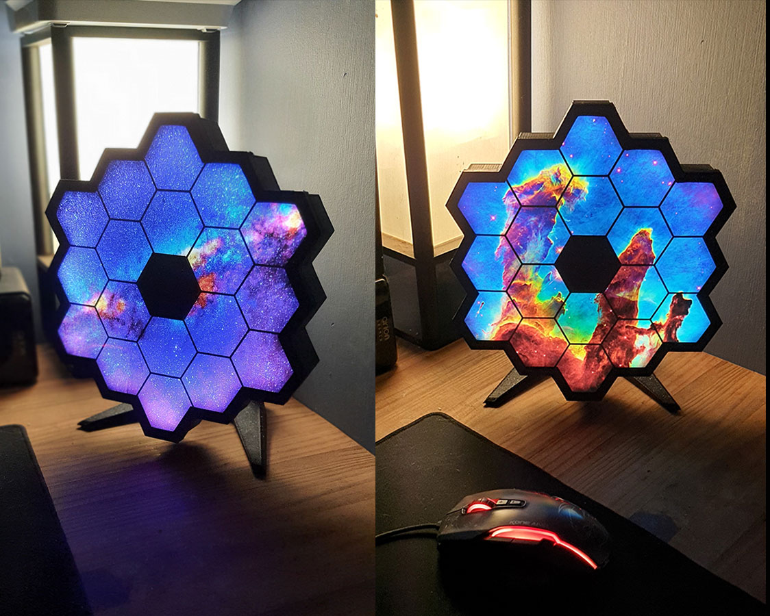 LED James Webb Galaxy Desktop Display. by VegaWoodWorks | Download free ...