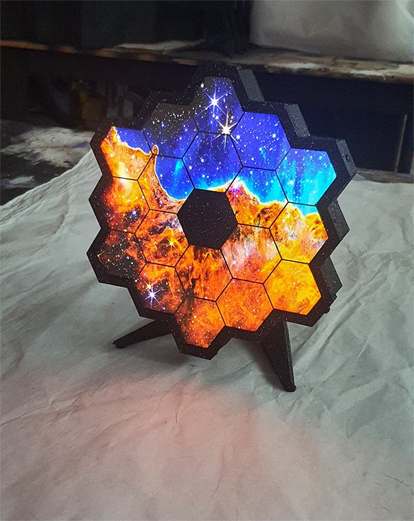 LED James Webb Galaxy Desktop Display. by VegaWoodWorks | Download free ...