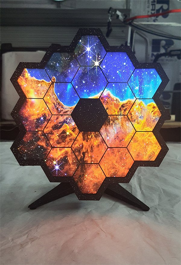 LED James Webb Galaxy Desktop Display. by VegaWoodWorks | Download free ...