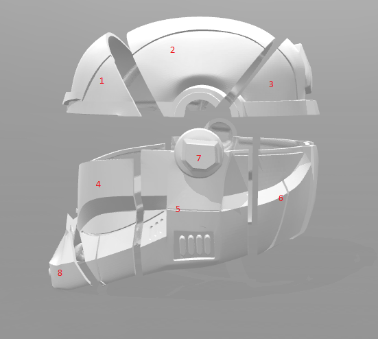 SW Republic Commando Helmet Split Print Ready by Jace1969 | Download ...