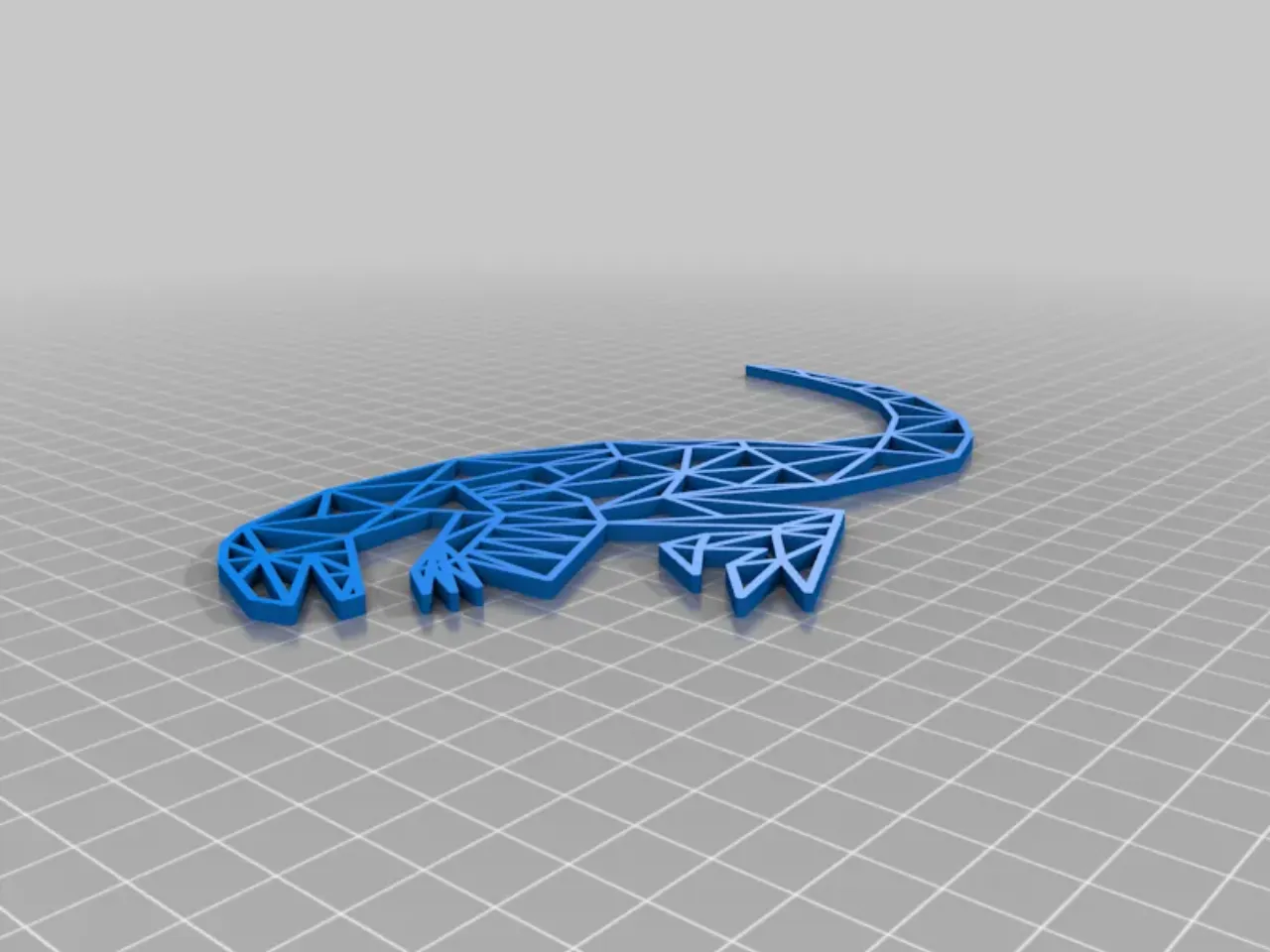 2D Low poly velociraptor by FuzzyRaptor | Download free STL model ...