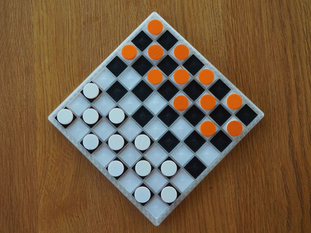 Checkers / chess board por FuzzyRaptor | Descargar modelo STL gratuito ...