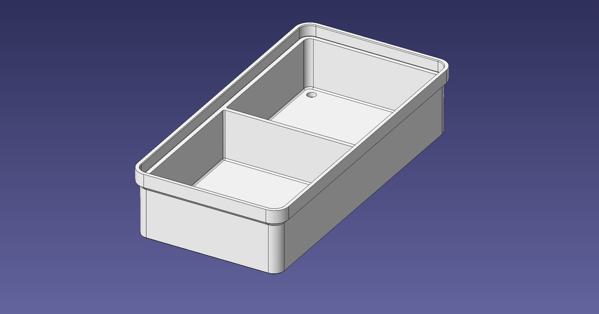 1x2 units, third height, 1x2 grid Stackable Insertbox by Bodo ...