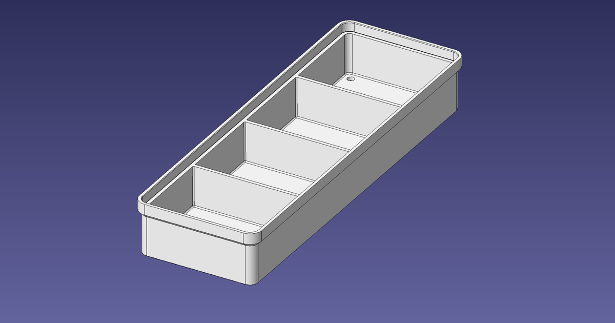 1x3 units, third height, 1x4 grid Stackable Insertbox by Bodo ...